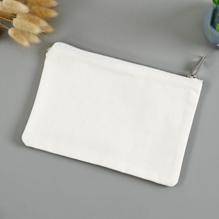Canvas Zippered Pouch Plain Katsa bag | Shopee Philippines