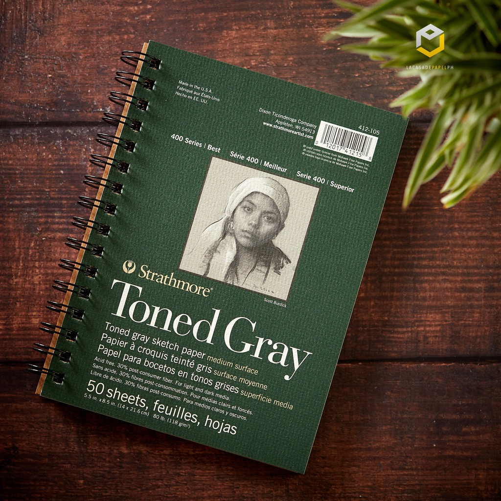 Strathmore Drawing 400 Series Toned Gray Sketch Pad | Shopee Philippines