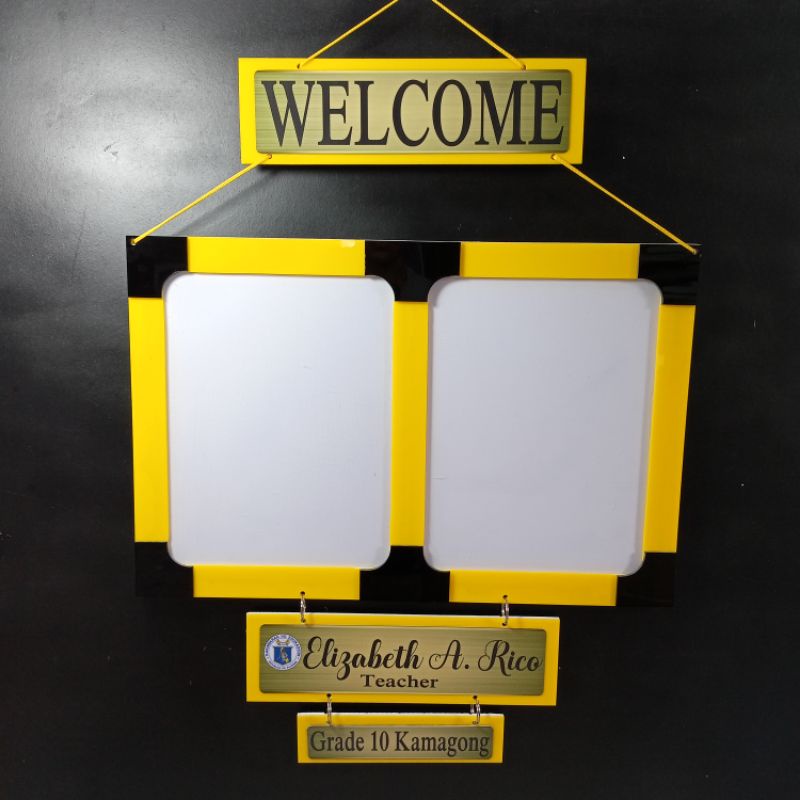 Customize Door Nameplate Class Program Holder Acrylic Material Size A4 ...