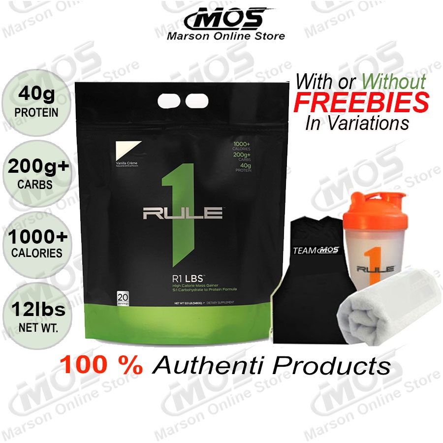 Rule One Proteins, R1 LBS Mass Gainer 12lbs R | Shopee Philippines