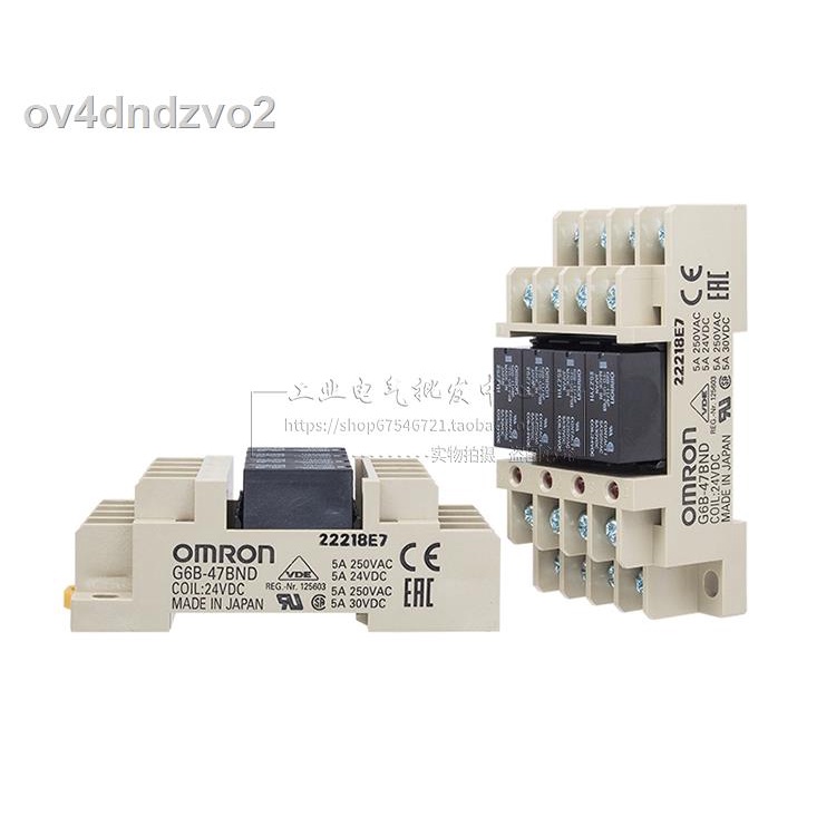 Genuine Omron Relay Module G6b 4bnd 48 47bnd G6d F4b Dc 24v 5v 12v