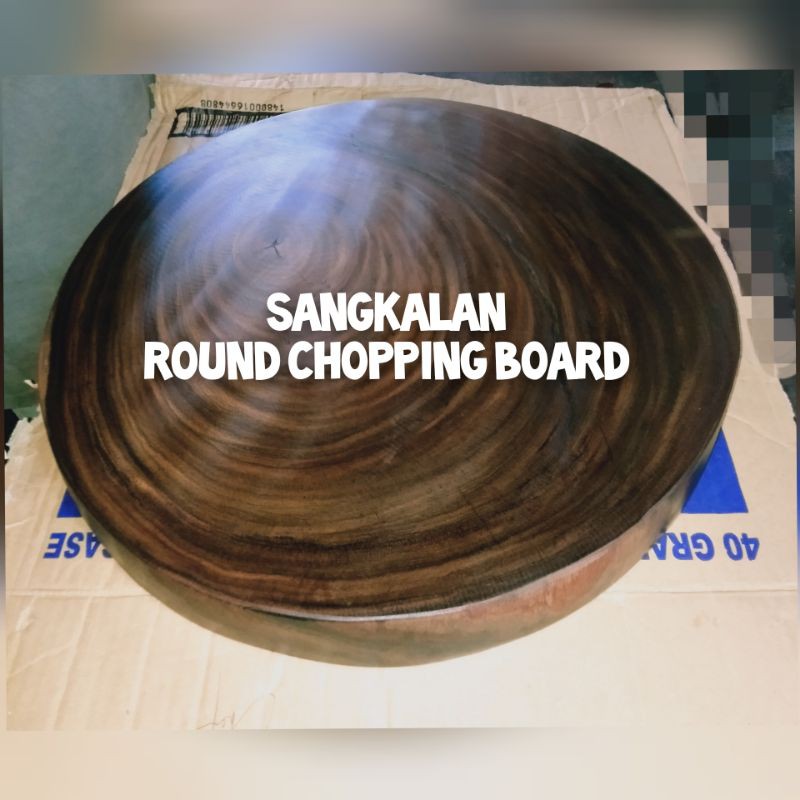 Sangkan/Round Chopping Board/Tadtaran (17 inches in diameter x 2 in ...