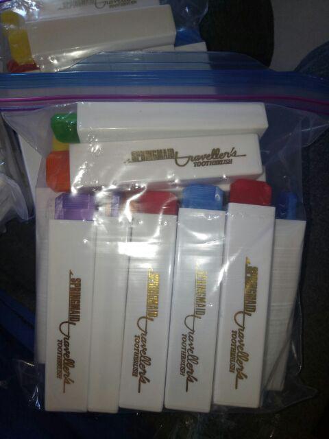 24 pcs / 1 box Springmaid Travel Toothbrush #8158 | Shopee Philippines