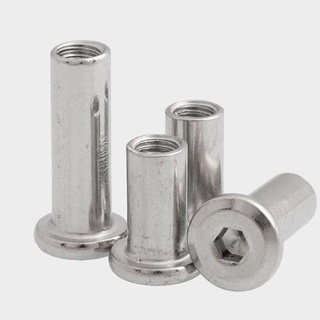 304 Stainless Steel Oblique Flat Head Chamfered Furniture Inner Hexagon ...