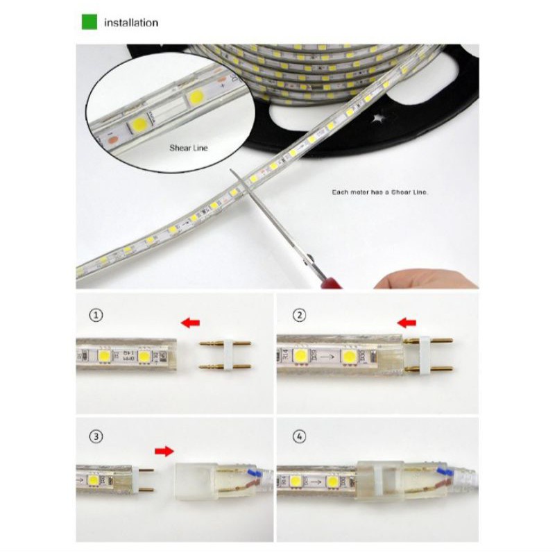 Strip Lights 220v Led strip light indoor&outdoor heavy duty Ceiling ...