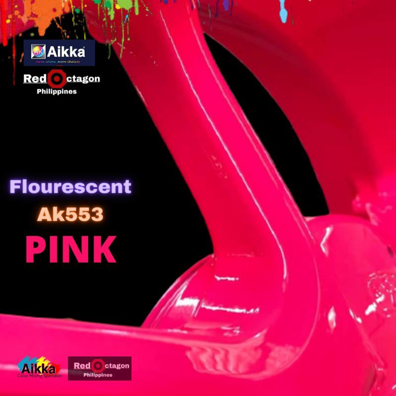 Aikka Flourescent PINK 500ML Color Car/motor Automotive Paint Red ...