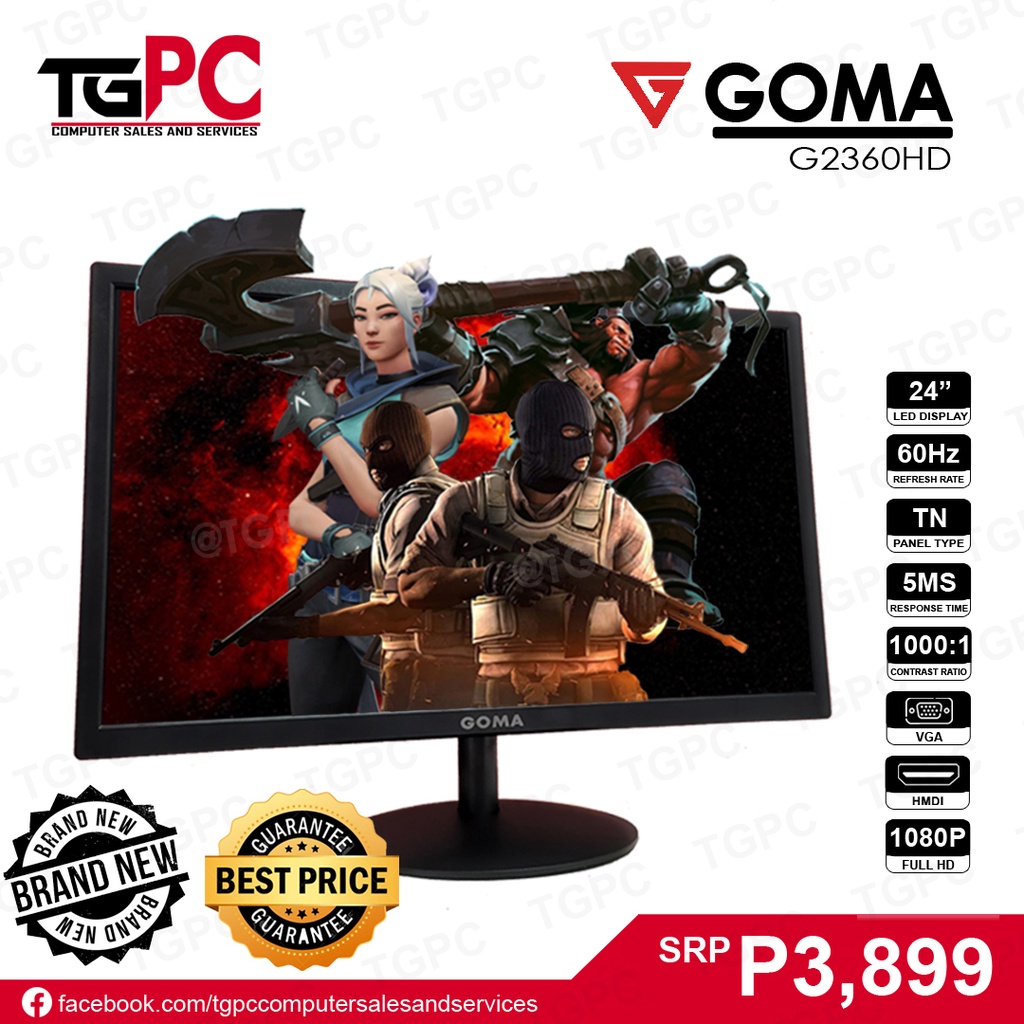 Goma 24inch 75hz , Goma 20inch, Viewpoint 24" 75hz LED monitor | Shopee ...