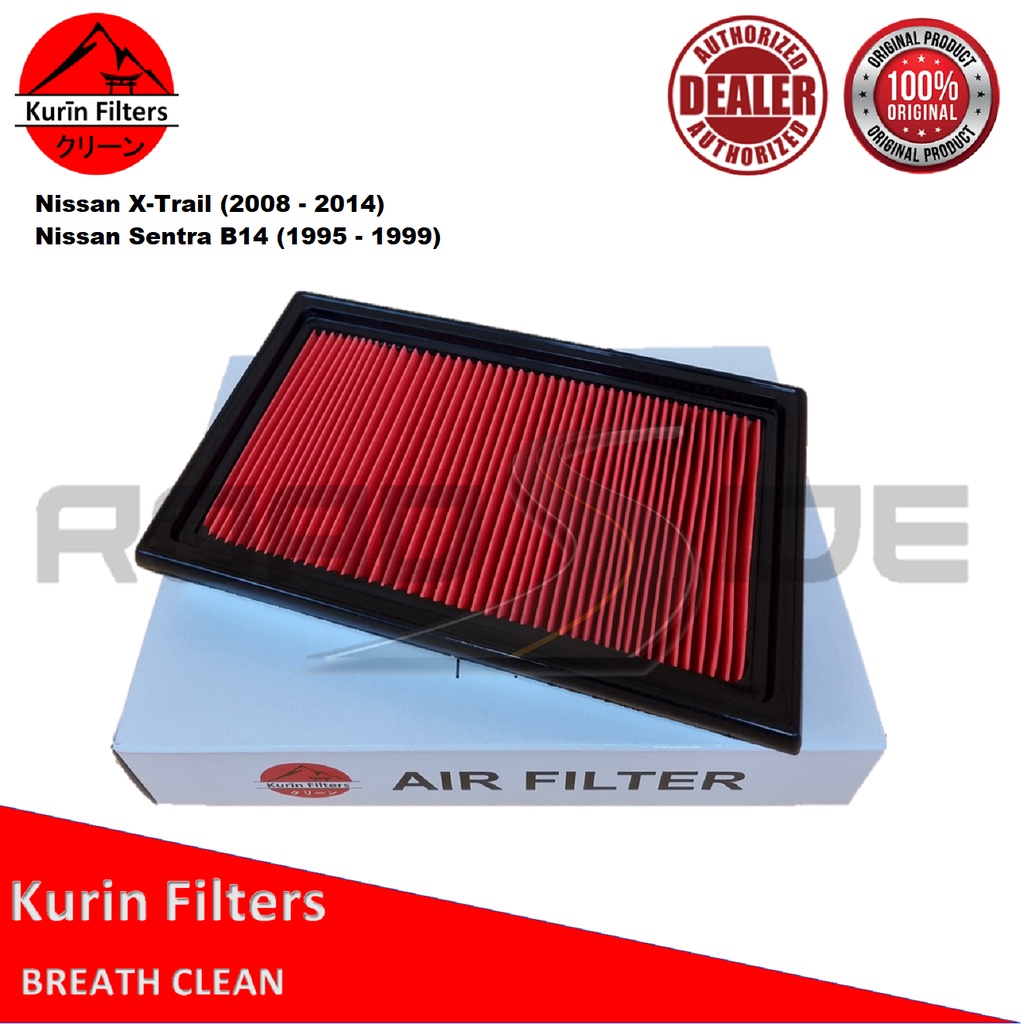 KURIN Air Filter for Nissan X-Trail (2008 -2014) and Nissan Sentra B14 ...