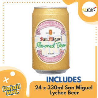 Retailmnl San Miguel Flavored Beer Lychee 330 mL Can Case of 24 ...