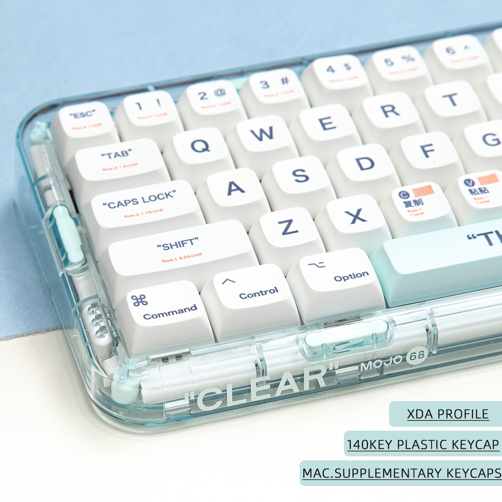This is Plastic Keycaps XDA/MDA Profile 140Key PBT Compatible with 60 ...