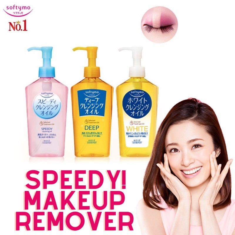 KOSE Softymo Speedy Cleansing Makeup Remover Oil | Shopee Philippines