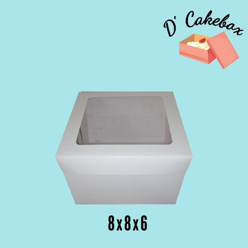 Tall Cake Box 8x8x6 inches (10pcs) | Shopee Philippines