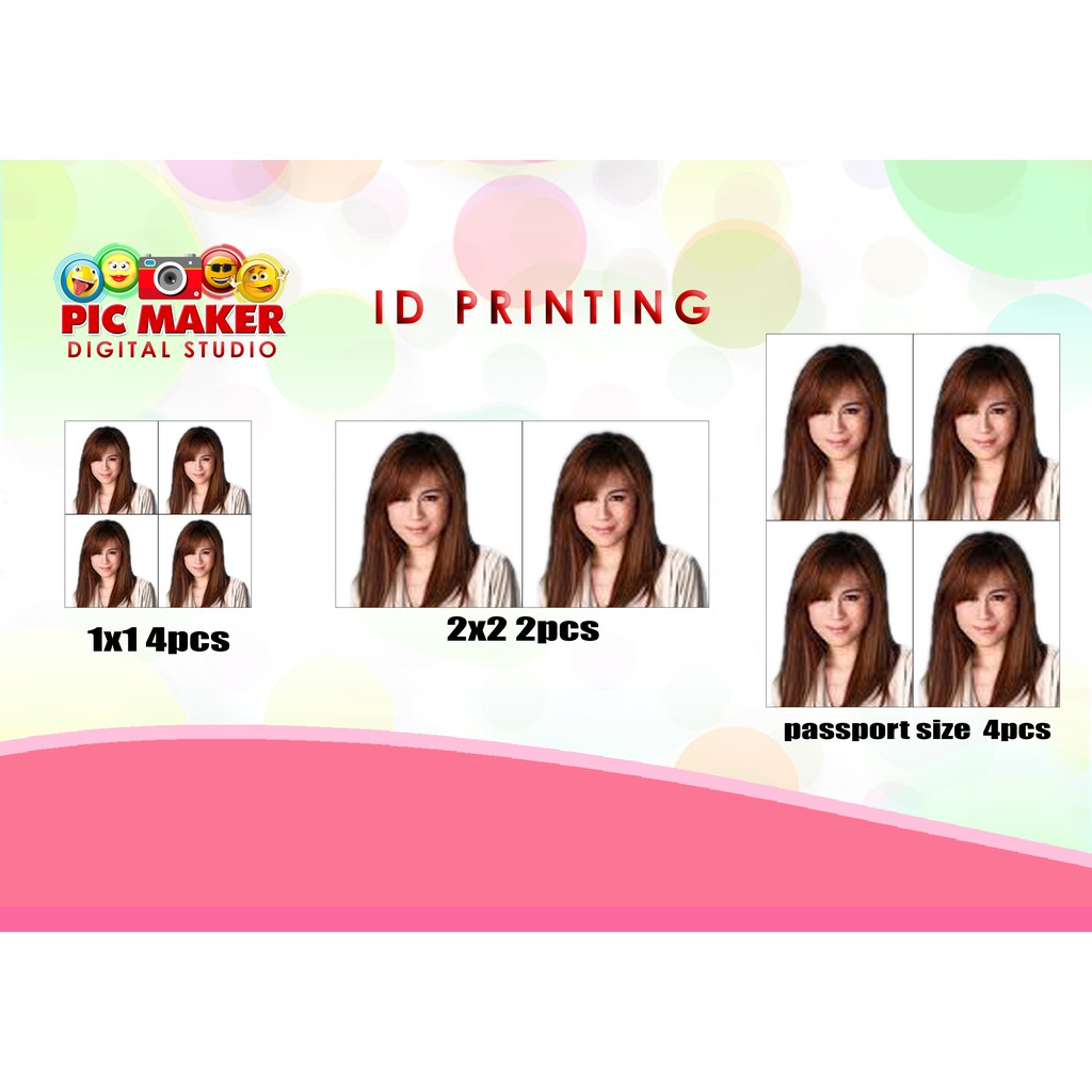 Photo printing for formal documents or resume like 1x1, 2x2, passport ...