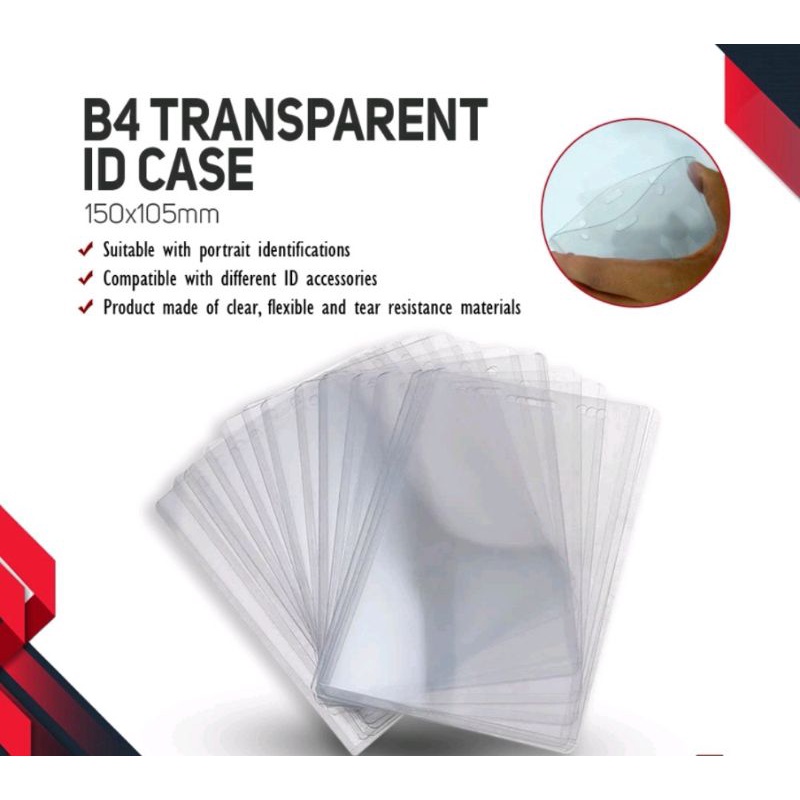 (20 pcs) B4 Vertical Plastic ID Case / ID Holder / ID Protector 150 ...
