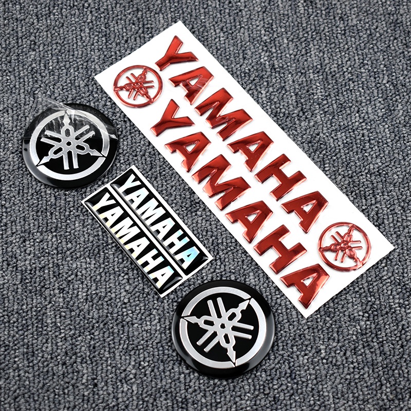 For Yamaha 3D logo reflective sticker engine sticker car waterproof gel ...