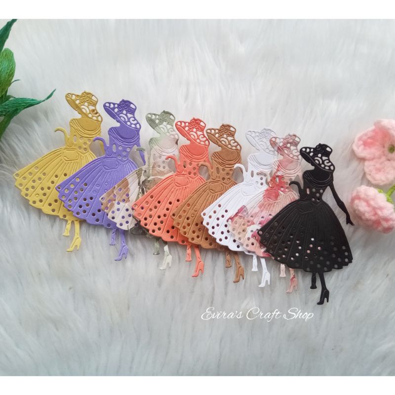 Lady Die Cut Silhuette Papercraft Journals Scrapbooks | Shopee Philippines