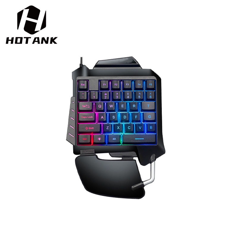 HOTANK 35 Keys One-handed Gaming Membrane keyboard Ergonomic Keypad ...