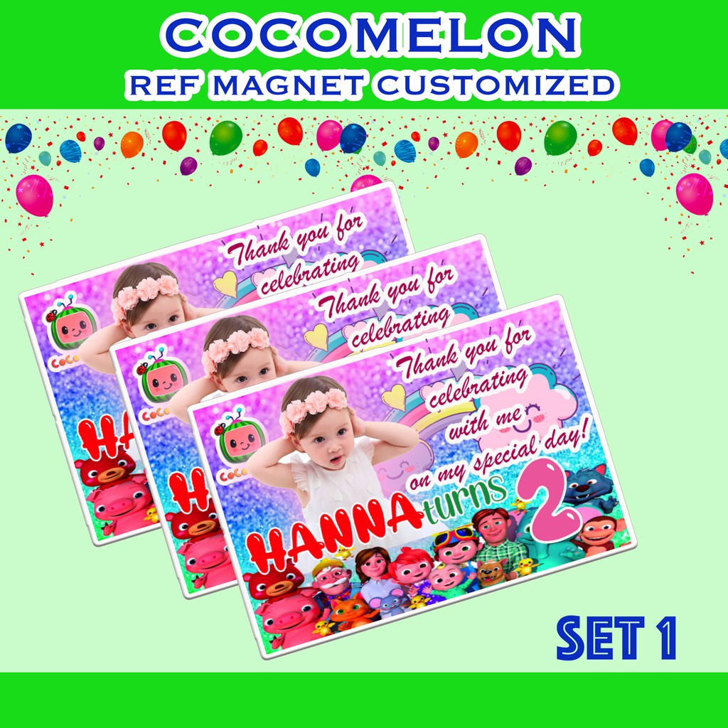 Cocomelon Ref Magnet - Customized Giveaways | Shopee Philippines