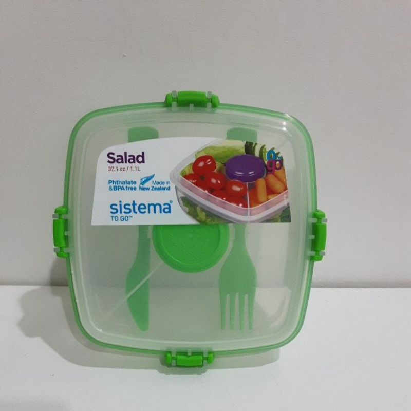 Sistema Salad Container ( 37.1oz. / 1.1L) | Shopee Philippines