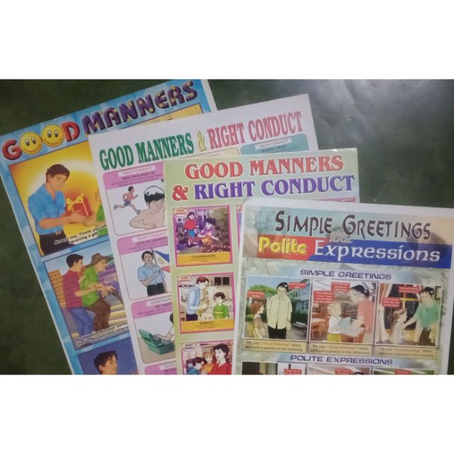 Good Manners And Right Conduct Chart