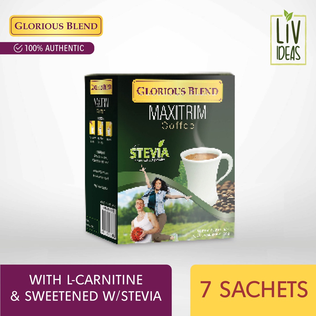 Glorious Blend Maxitrim Slimming Coffee 15g x 7 sachets (with L ...
