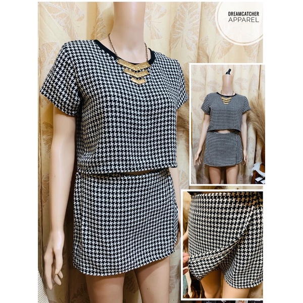 TWEED TERNO SKORT/PALDA SHORTS/ HIGHWAIST / NO POCKET/S-Plussize ...