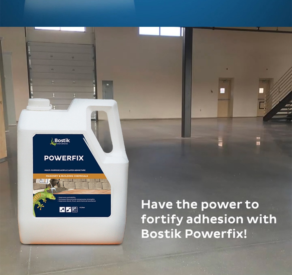 Bostik Powerfix Multi-Purpose Acrylic Latex Admixture 4 Liter | Shopee ...