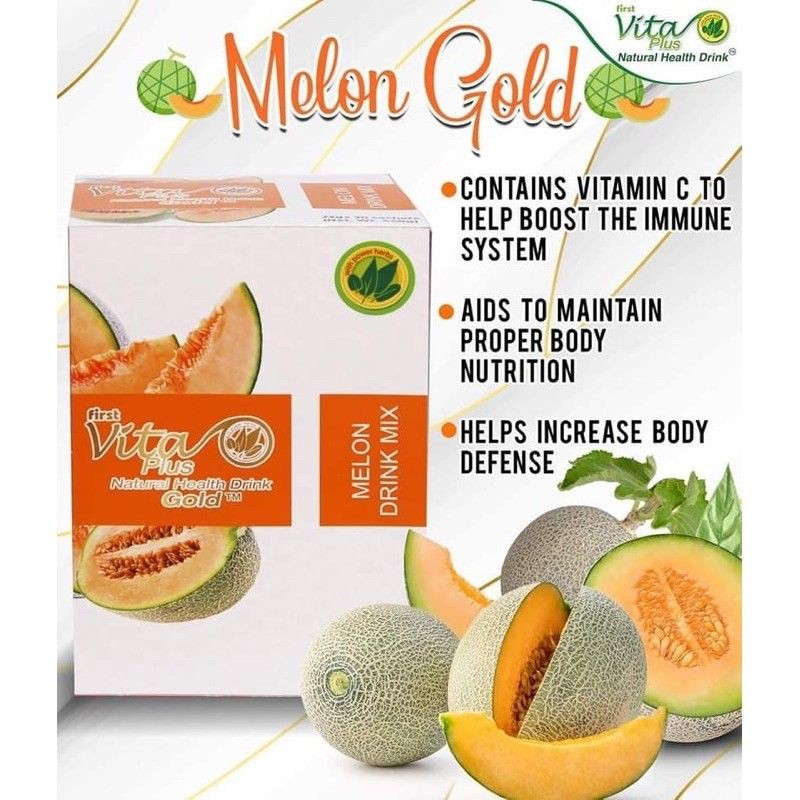 First Vita Plus Melon Gold Natural Health Drink 22g × 20sachets ...