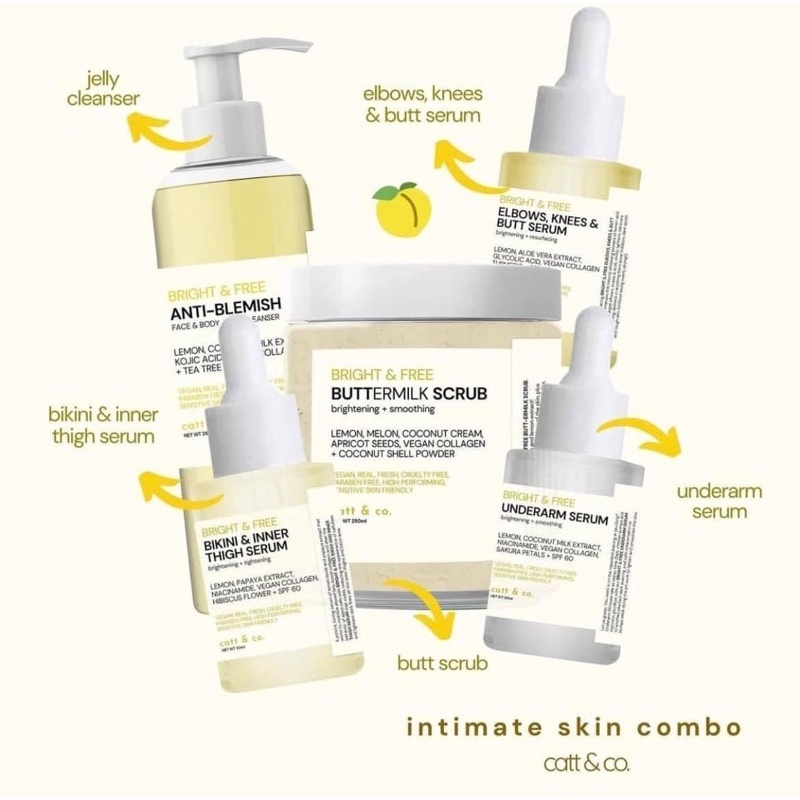Catt & Co Serum | Blemish Cleanser | Buttermilk Scrub | Shopee Philippines
