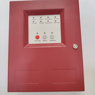 2 Zones Fire Alarm Control Panel with AC power input Fire Alarm Control ...