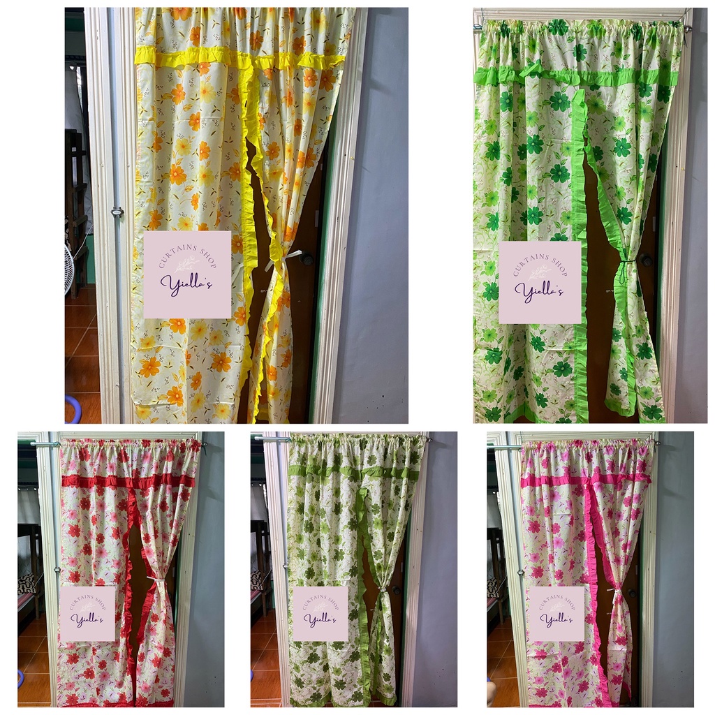 JANNA Split Curtain/Biyak | Window Curtain and Door Curtain ...