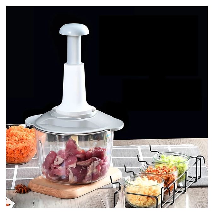 Multi-functional Manual Food Processor Hand-Powered Food Chopper ...