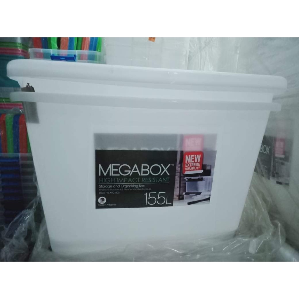 (COD) NEW ARRIVAL MEGABOX Storage Box 155 Liters (Trans Clear, Light ...