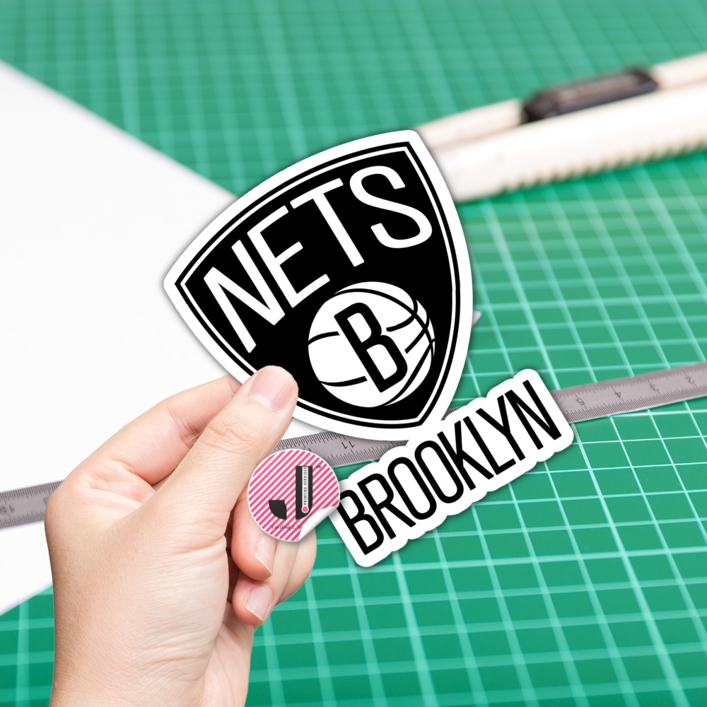 BROOKLYN NETS STICKER | NBA WATERPROOF STICKER | NBA LOGO DESIGN | NBA ...