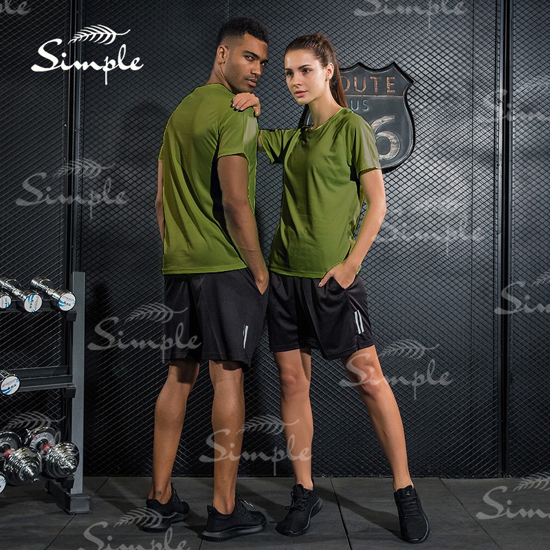 SIMPLE DRI-FIT T SHIRT Men & Women American Plain Army green | Shopee ...