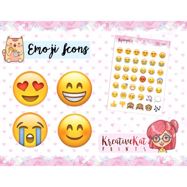 Emoji Icons Planner Stickers | Shopee Philippines