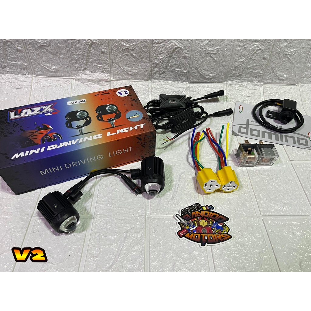 Mini Driving Light 4 Wires [Free DOMINO Switch] | Shopee Philippines