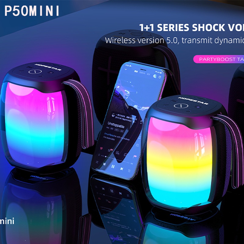 New HopeStar P50mini Pulse Wireless Bluetooth Speaker Outdoor Mini ...