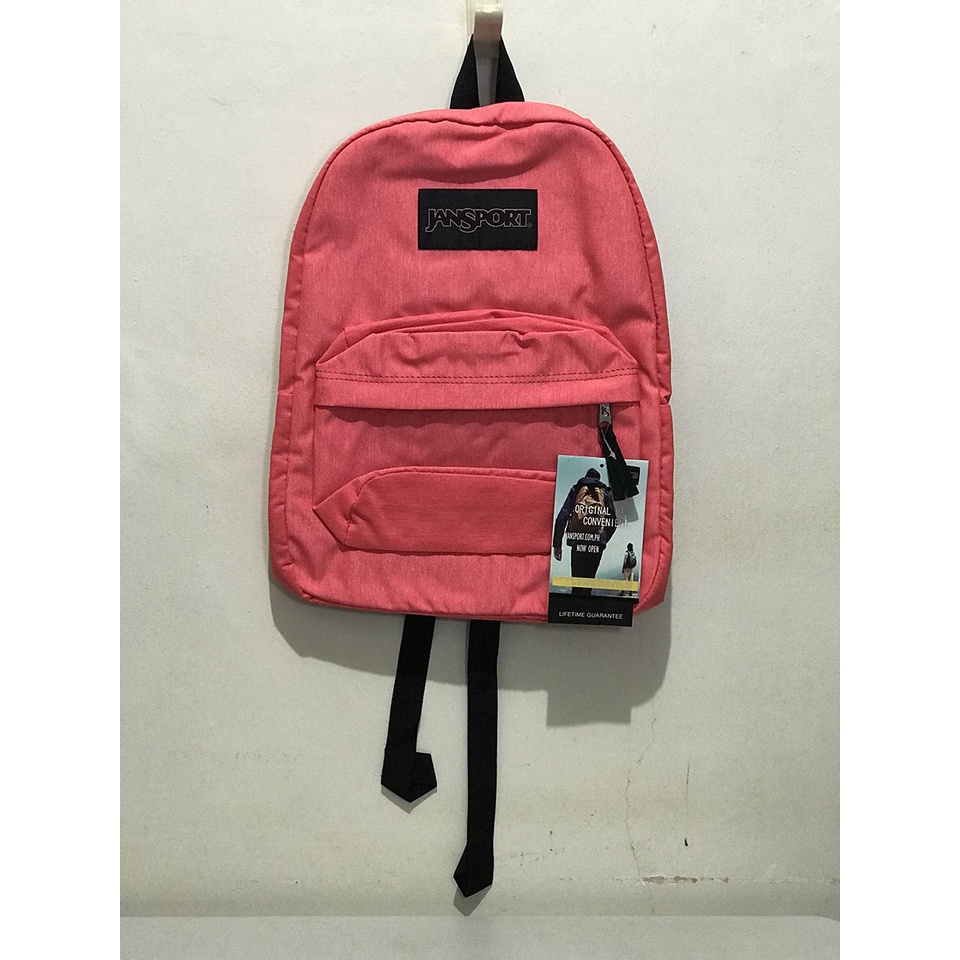 JanSport Plain Large SuperBreak Backpack Bag Peach | Shopee Philippines