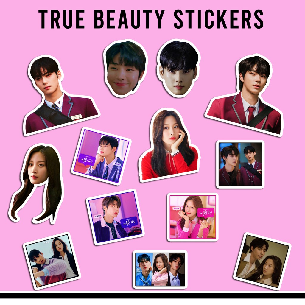 TRUE BEAUTY STICKERS (CHA EUN WOO, HWANG IN YEOP, MOON GA YOUNG ...