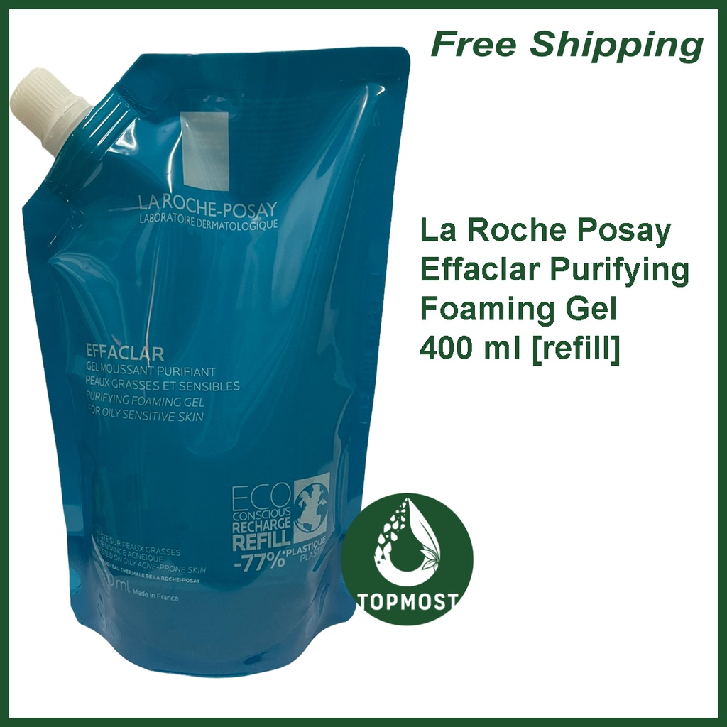 La Roche Posay Effaclar Purifying Foaming Gel 400 ml [refill] | Shopee ...
