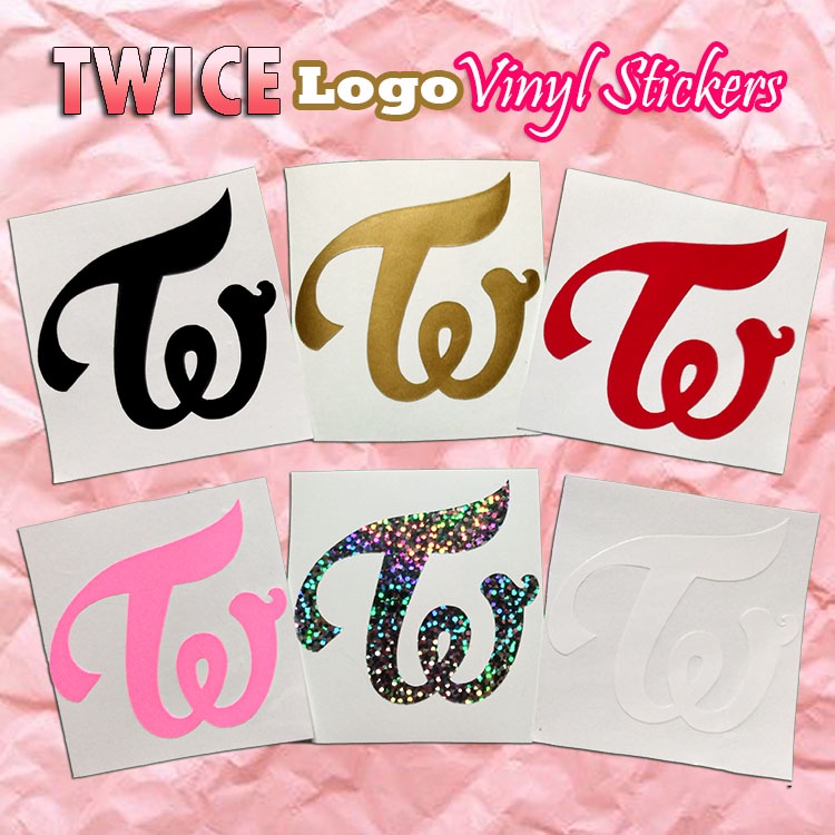 TWICE LOGO VINYL DECALS STICKER | KPOP | WATERPROOF | HOLOGRAPHIC BY ...