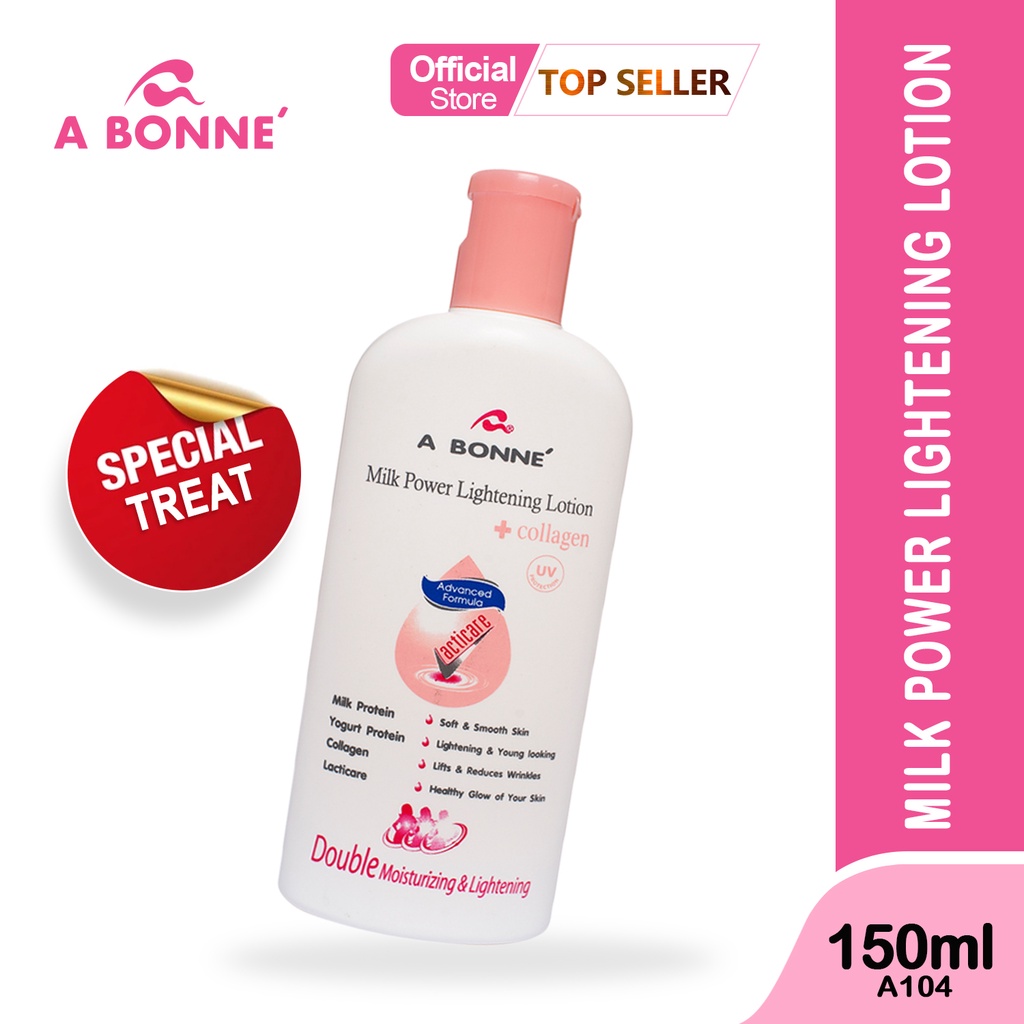 Abonne Milk Power Lightening Lotion W/ Collagen 150ML ( A104 ) | Shopee ...