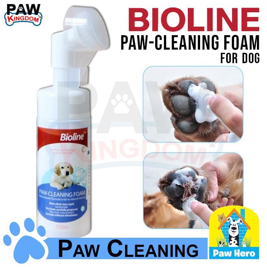 Bioline Paw Cleaning Foam With Deep Seawater Formula for Dog 150ml by ...