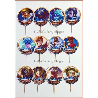 MOBILE LEGEND cupcake topper (12pcs./pack) | Shopee Philippines
