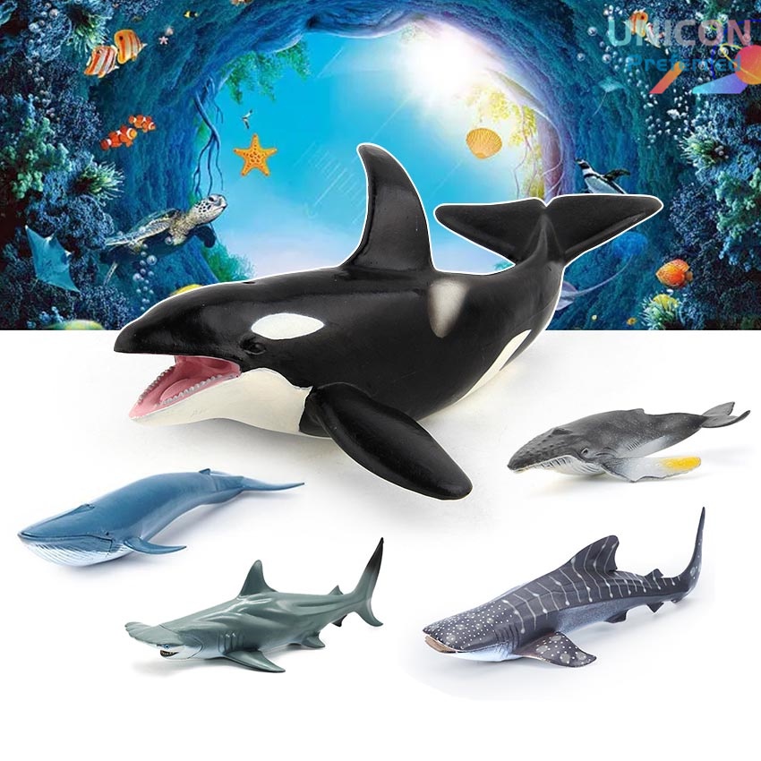 PVC Simulation whale shark toy Miniature Marine World Model For Kids ...