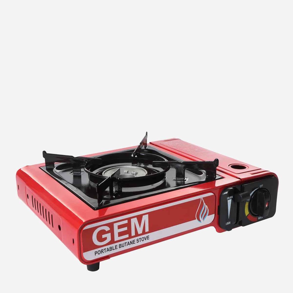 GEM PORTABLE BUTANE STOVE 101 RED/BLK 6/CTN | Shopee Philippines