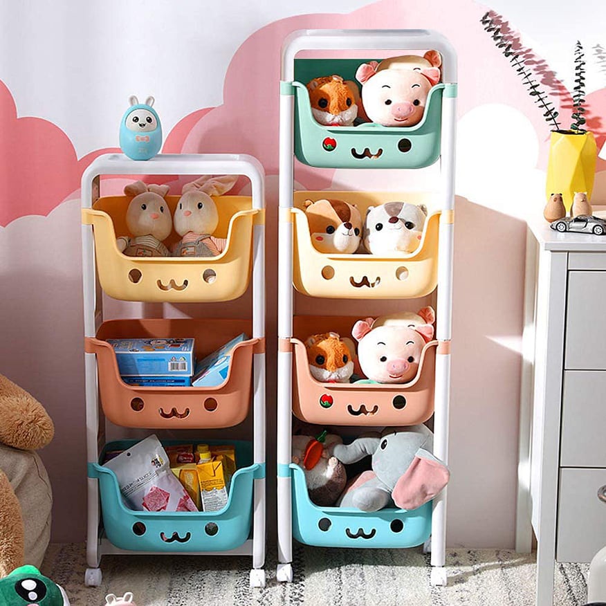 3/4 Layers Kids Toy Organizer Trolley Kid Toys Storage Rack Basket Easy ...