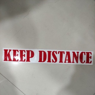 KEEP DISTANCE DECAL CAR STICKER | Shopee Philippines