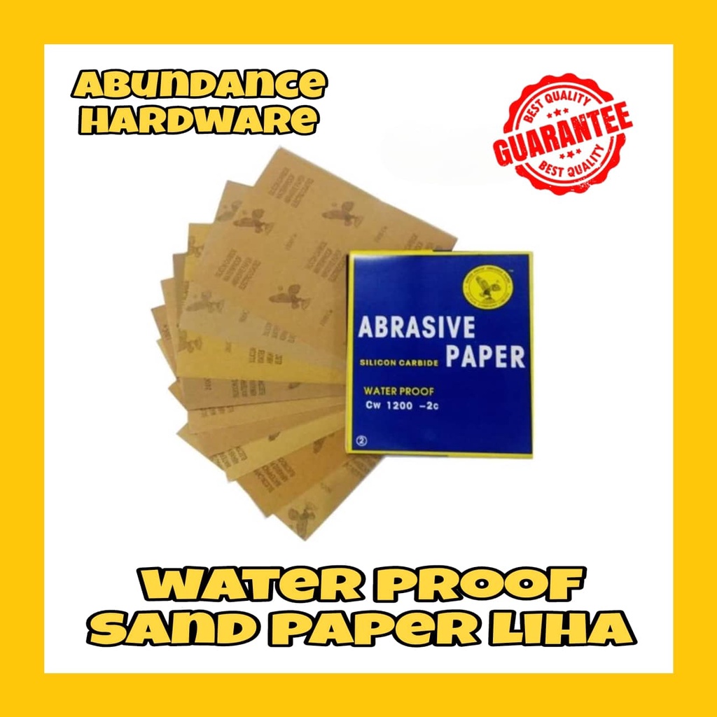 3M SAND PAPER LIHA #80 #120 #240 #320 #1000 | Shopee Philippines